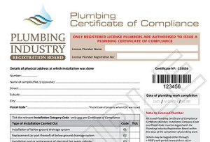 Plumbing Certificate Of Compliance COC - Juspropa